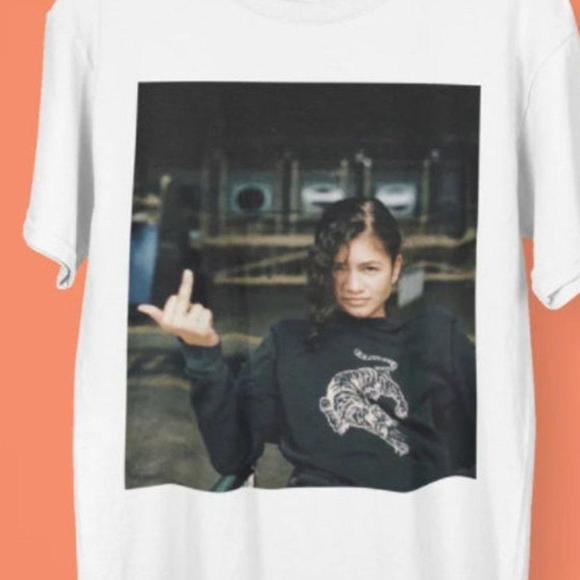 Karla_Perez | Shirts | Zendaya Euphoria Middle Finger Tshirt Rue ...